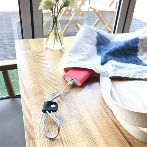 🎧이어폰 줄감개 가죽 케이블감개🎶 아이디어스 핸드메이드 수공예 수제 먹거리