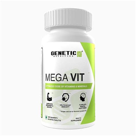 Genetic Nutrition Mega Vit Multivitamins And Minerals100 Rda 90 Caps
