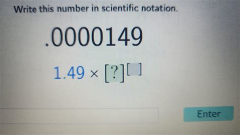Write This Number In Scientific Notation Thank You Brainly