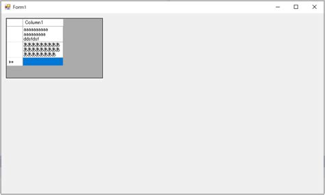 VB NETDataGridView折り返しC WORK NOTE