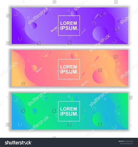 Vibrant Gradient Modern Futuristic Background Template Stock Vector Royalty Free 1345431845