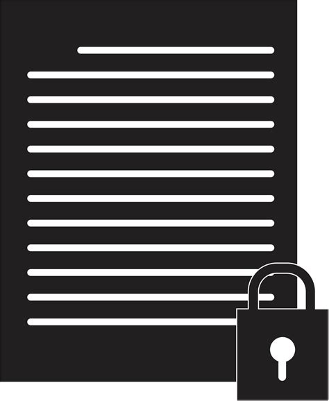File Protection Icon On White Background Encryption Sign Locked File Symbol Flat Style