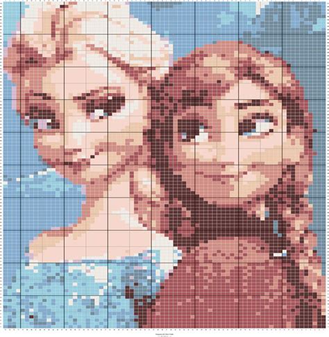 Elsa And Anna Stitch Fiddle Disney Cross Stitch Patterns Cross