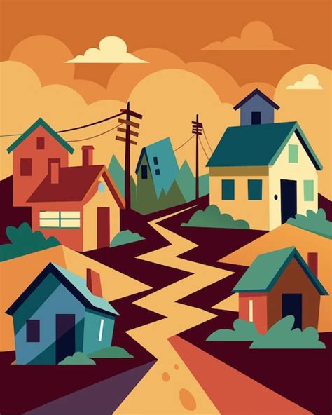 Um Bairro Com Casas Abandonadas Os Moradores Perderam As Suas Casas Na