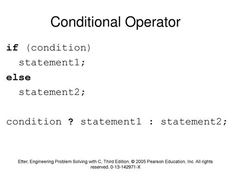 Relational Operators Etter Engineering Problem Solving With C Third