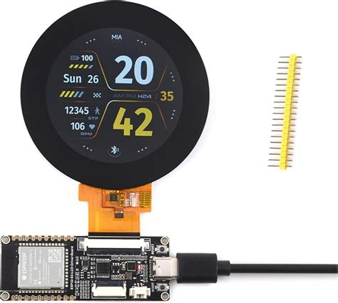 esp32 s3 rgb lcd driver board with 2 1inch tft round display 480×480 pixels esp32 s3 wroom 1
