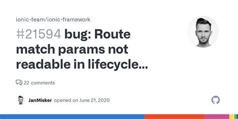 Bug Route Match Params Not Readable In Lifecycle Hooks In Ionic React