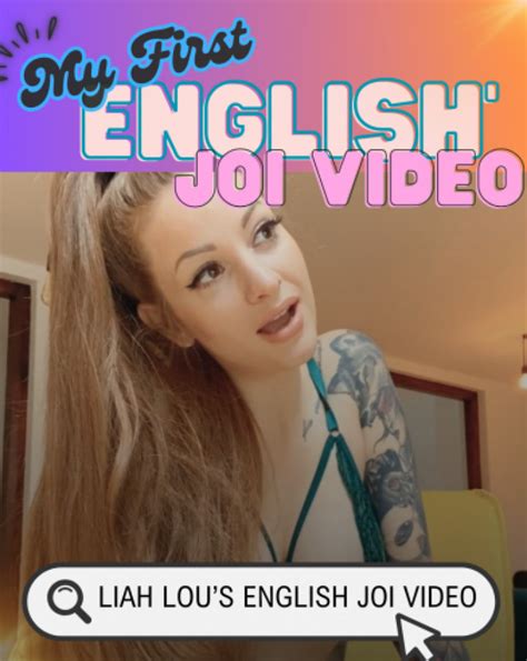 Itsliahlou My First Ever English Joi Manyvids