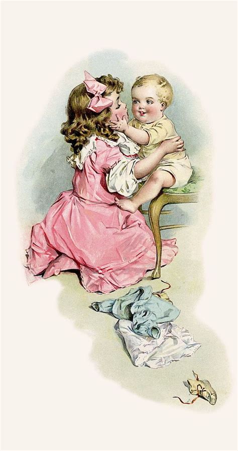 Дети на винтажных картинках и открытках Художница Maud Humphrey