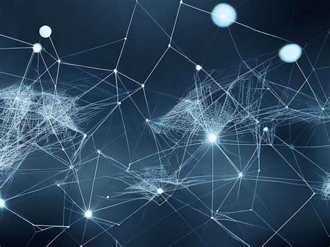 Premium AI Image A Captivating Scene Of Interconnected Dots And Lines Representing The Complex