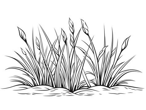 Grass Coloring Page For Adults Free Printable In 2025 Grass Drawing Grass Silhouette Grass