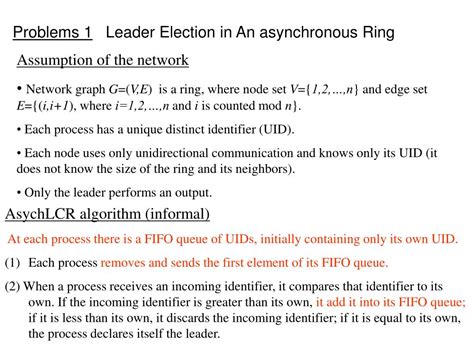 Ppt Lecture 8 Asynchronous Network Algorithms Powerpoint