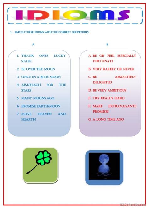 841 Idioms English ESL Worksheets Pdf Doc