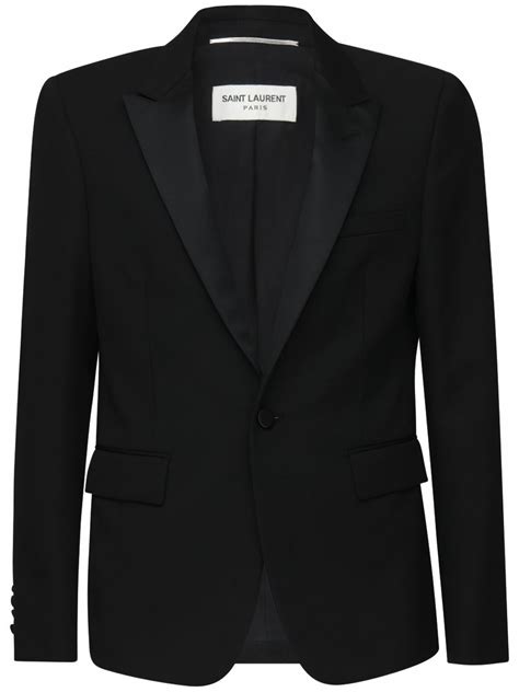 Saint Laurent Wool Gabardine Tuxedo Jacket Saint Laurent