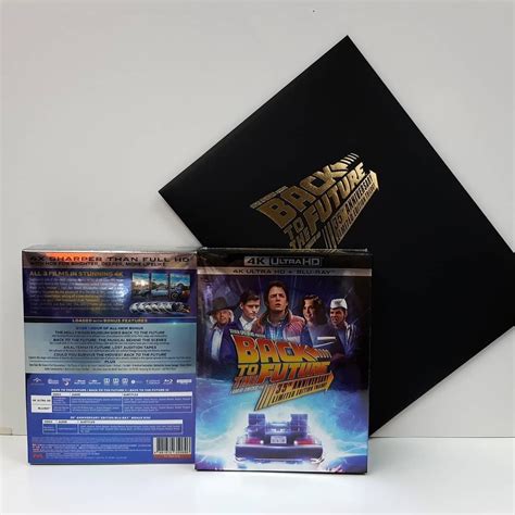 Back To The Future Trilogy 35th Anniversary 4K 2D Blu Ray SteelBooks