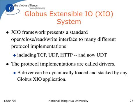 PPT The Globus GridFTP Framework And Server PowerPoint Presentation