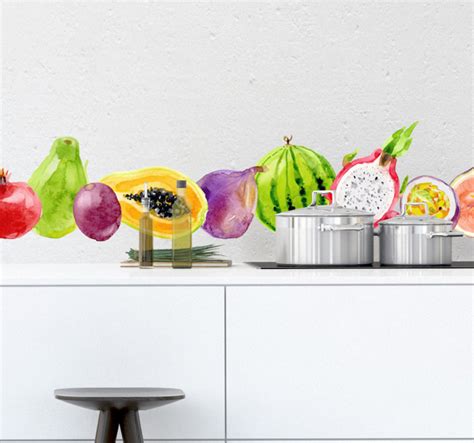 Tropical Fruit And Veg Wall Sticker Tenstickers