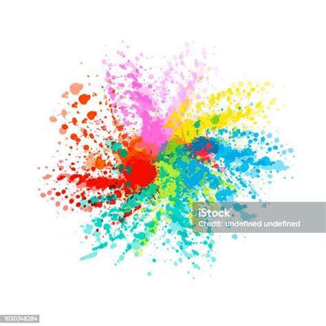 수채화 화려한 시작입니다 수채화 색 밝은 오 점 수채화 얼룩입니다 배너 카드 또는 직물에 대 한 추상적인 배경입니다 빨강 파랑 노랑 녹색 보라색 다중 색상에 대한 스톡 벡터