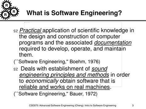 Ppt Intro To Advanced Software Engineering Methods And Processes