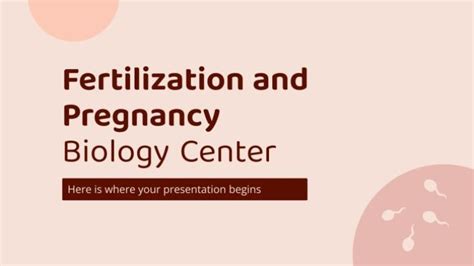 Fertilization And Pregnancy Biology Center Presentation