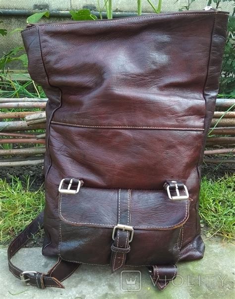 Шкіряний рюкзак ручної роботи 113964352 купити Violity