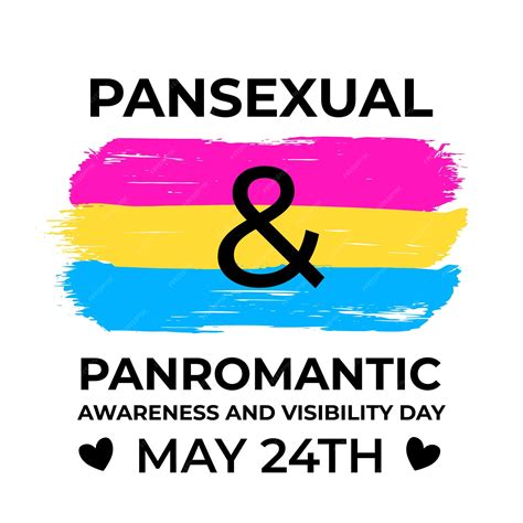 Premium Vector Pansexual And Panromantic Awareness And Visibility Day On May 24 Pansexual