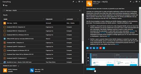 Azure Web Apps Mysql In App