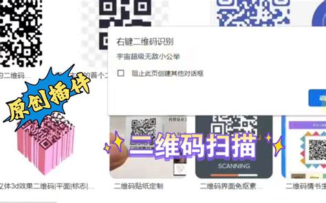 全网首发！原创右键识别二维码浏览器插件 哔哩哔哩