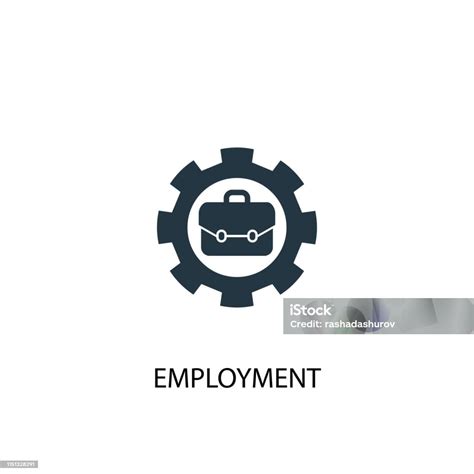 Vetores De Ícone De Emprego Ilustração Simples Do Elemento Projeto Do