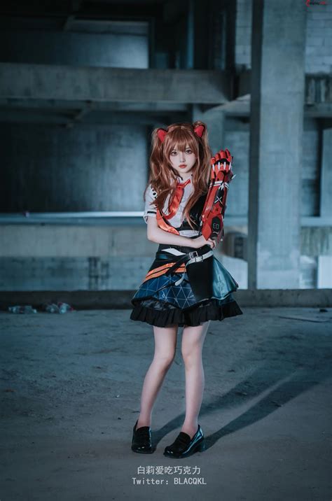 Blacqkl 白莉爱吃巧克力 Cosplay Asuka Langley Soryu Evangelion 93 Photos