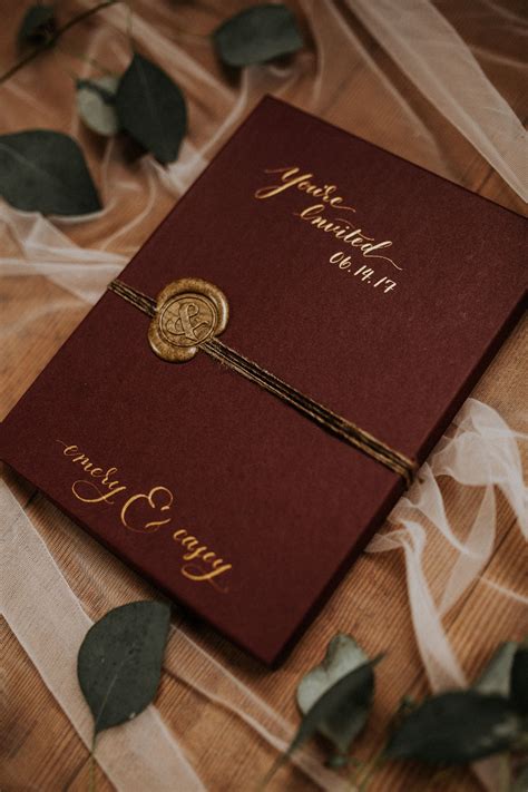Wax Seal Wedding Invitations Jenniemarieweddings