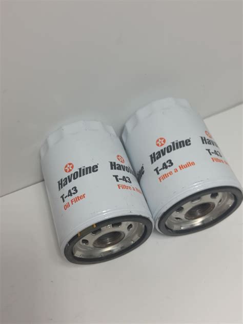 Lot Of 2 Havoline T 43 Oil Filters Nos Ebay