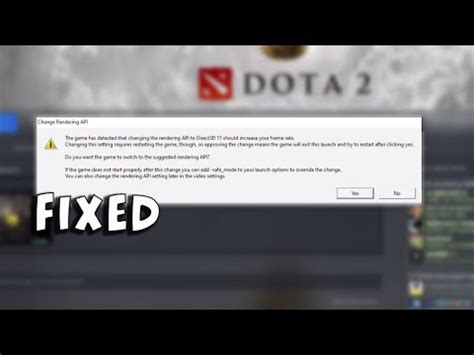 Change Rendering API Error Fixed Game Has Detected That Changing The Rending Api To Direct D