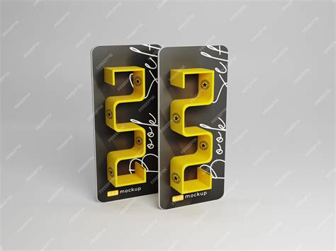 Premium Psd Empty Rack Mockup