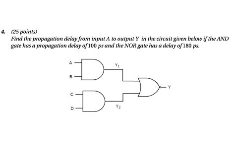 Solved Points Find The Propagation Delay From Input Chegg