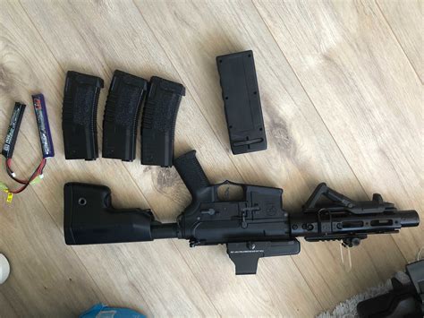 Complete M4 Met Eotech Scope Batterijen En Scope Airsoft Bazaar