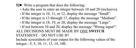 Solved Write A Program That Does The Following Asks Chegg