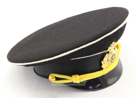 Фуражка офицерская ВМФ повседневная уставная (полушерсть, 57 размер ...