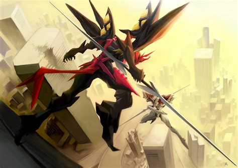 Tekkaman Blade And Tekkaman Evil Tekkaman Blade Drawn By Togenagi Futaba Danbooru
