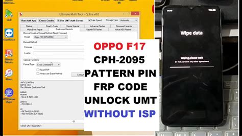 OPPO F17 CPH 2095 Pattern Pin Frp Unlock UMT QcFire Without ISP YouTube