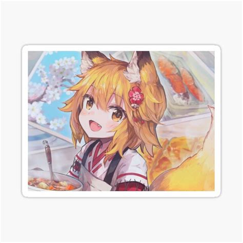 The Helpful Fox Senko San 3 Sticker For Sale By Lam93 Redbubble