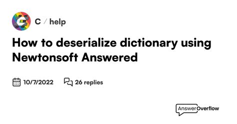 How To Deserialize Dictionary Using Newtonsoft Answered C