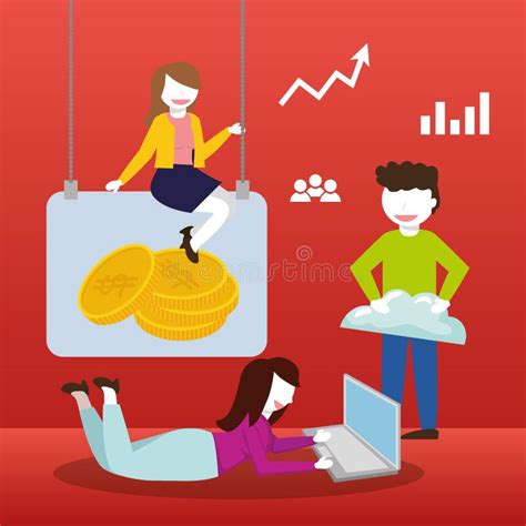 Business Statistics Design Vector Illustration Stock Illustration