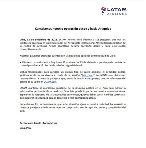 Latam cancela vuelos a Arequipa por violenta toma del aeropuerto Alfredo Rodríguez Ballón Infobae