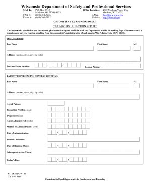 Fillable Online Dsps Wi Fillable Online Dsps Wi Wisconsin Department Of Safety Fax