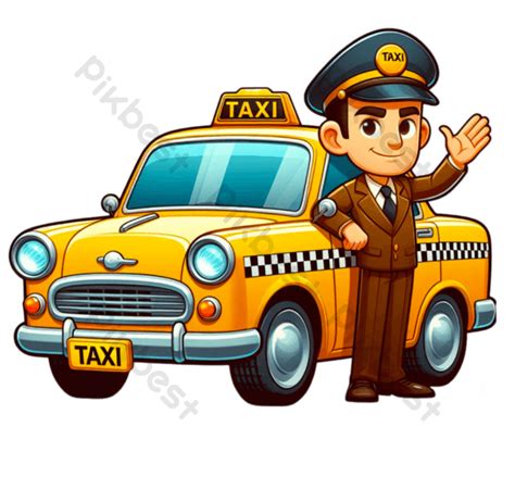 Taxi Driver Man With Texi Car Png Images Png Free Download Pikbest