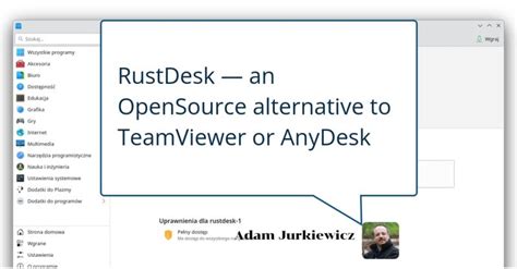 Remotedesktopsoftware Goodsolution Opensource Linux Adam Jurkiewicz