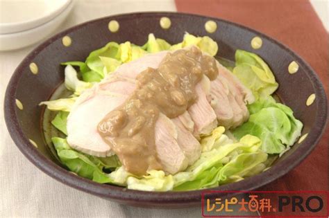 キャベツと蒸し鶏の木の実あえ レシピ大百科pro 味の素kk業務用商品サイト