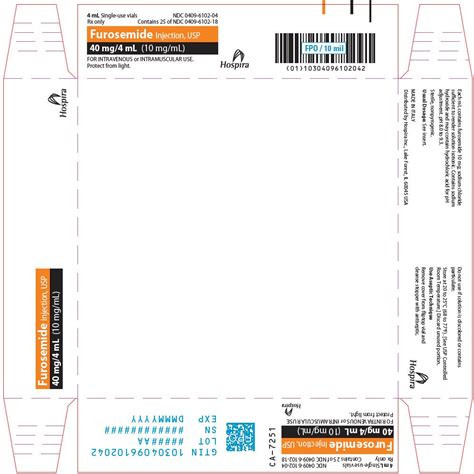 Furosemide Injection Fda Prescribing Information Side Effects And Uses