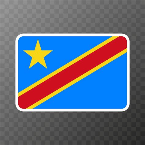 Democratic Republic Of The Congo Flag Official Colors And Proportion